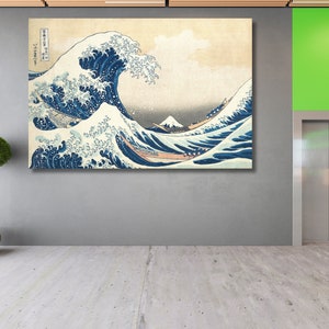 Kanagawa the Great Wave Canvas Wall Art|the Great Wave off Kanagawa by ...