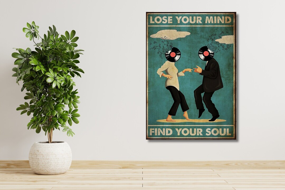 Pulp Fiction Poster, Lose Your Mind Find Your Soul Vintage Print ...