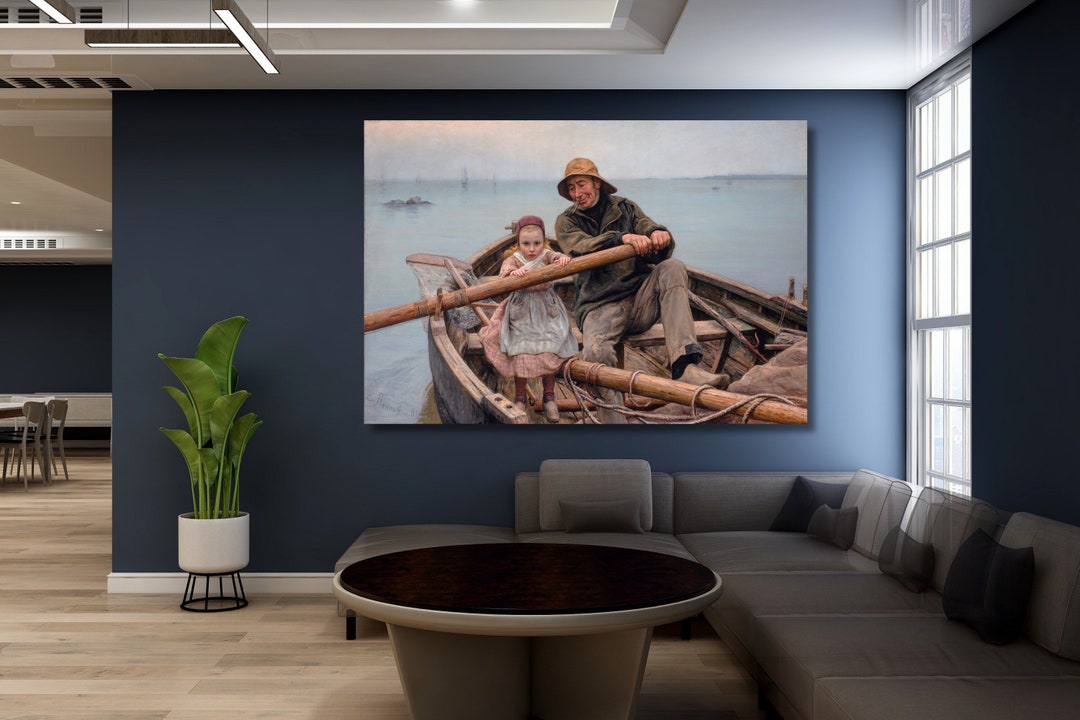 Helping Hand by Emile Renouf Poster Canvas Wall Art,emile Renouf ...