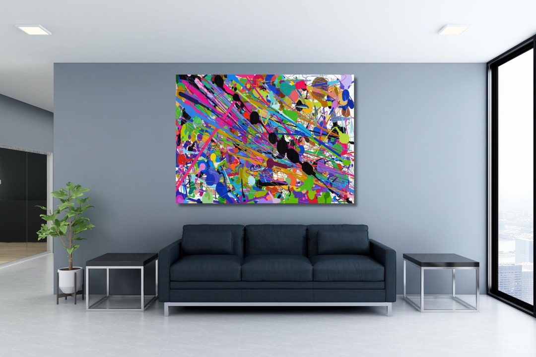 Jackson Pollock Art Print,jackson Pollock Artwork,colorful Wall Decor ...