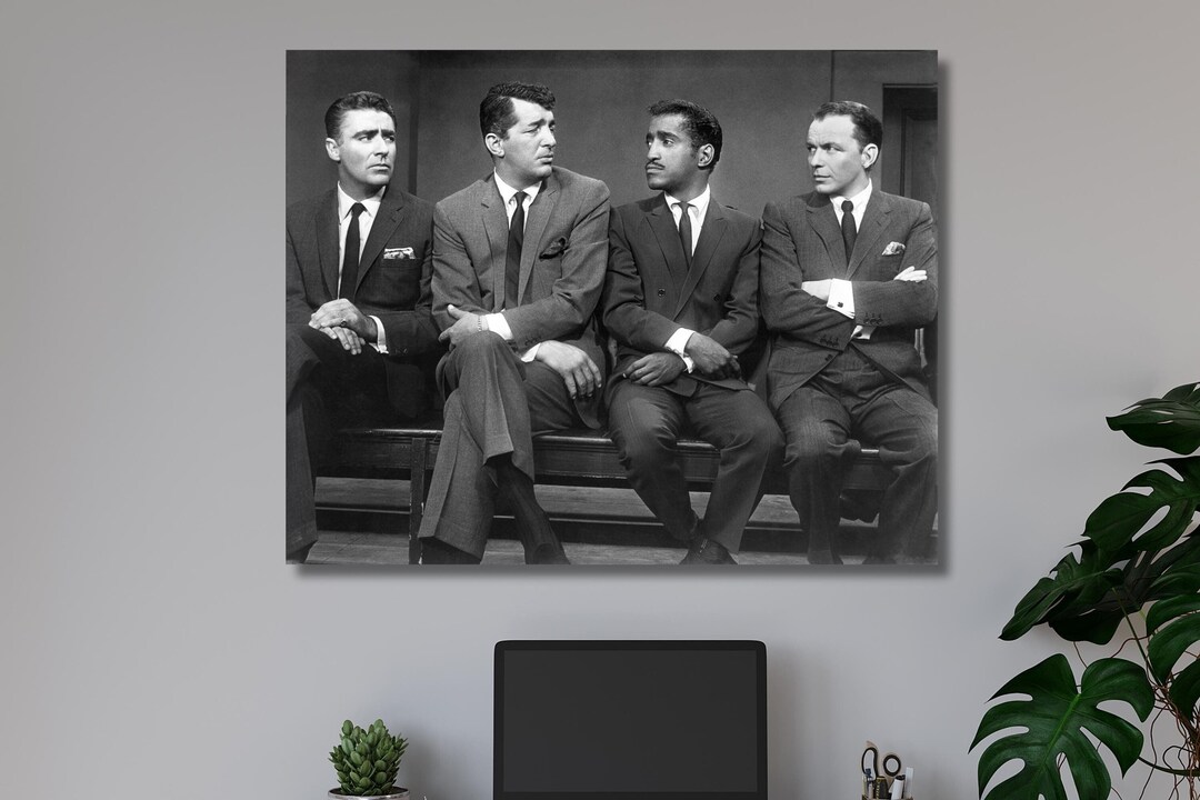 The Rat Pack Canvas Wall Art,classic Hollywood Decor,vintage Rat Pack ...