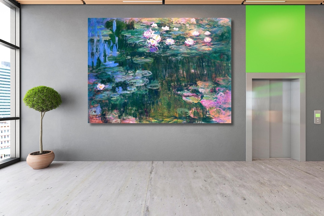 Claude Monet Water Lilies,colorful Home Decor, Classic Art,flower ...