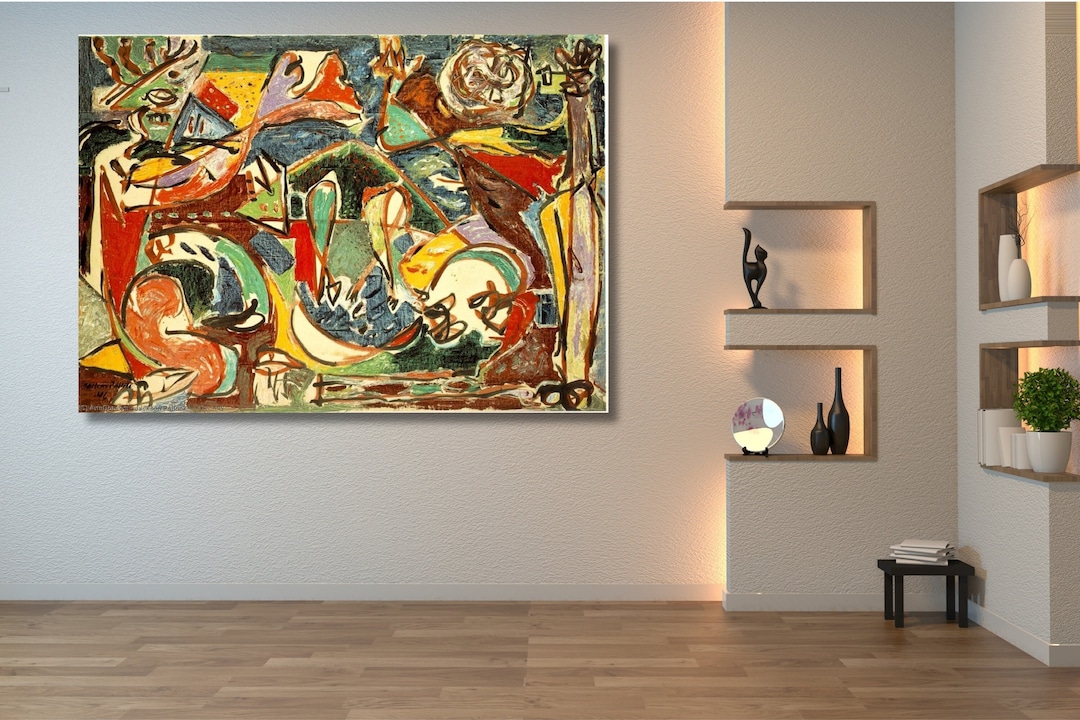 Jackson Pollock the Key Art Print,jackson Pollock Artwork,jackson ...