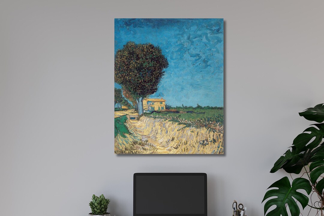 A Lane Near Arles by Vincent Van Gogh Canvas Wall Art, Van Gogh Poster ...