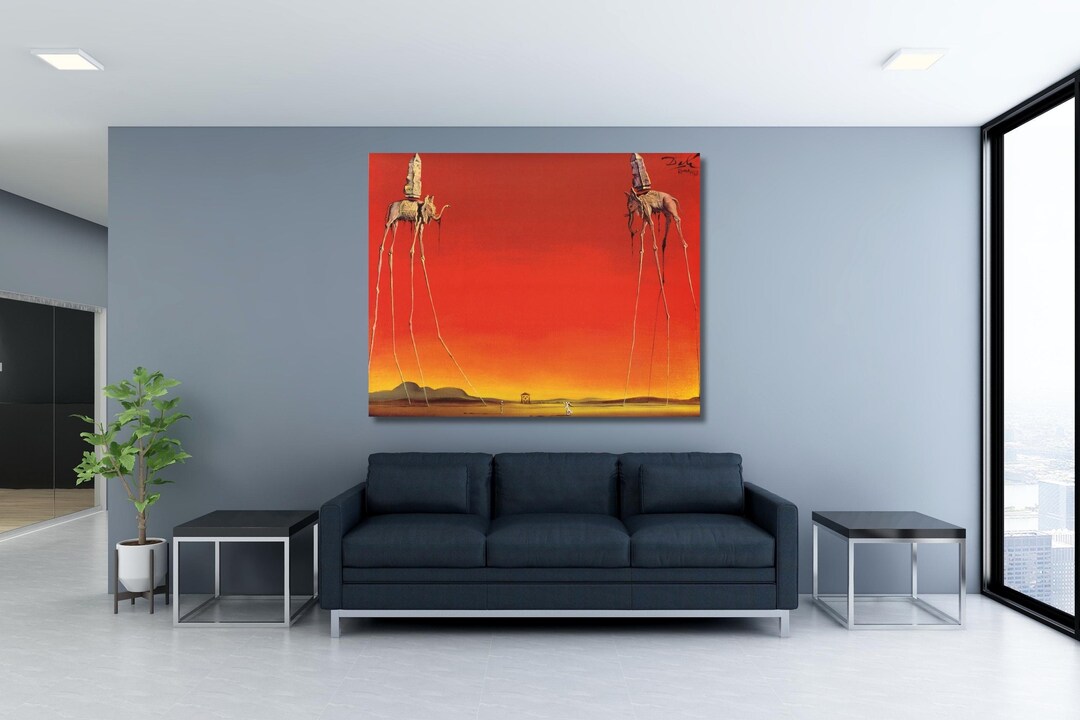 The Elephants by Salvador Dali,elephants Artworks,dali Lovers Gift Idea ...