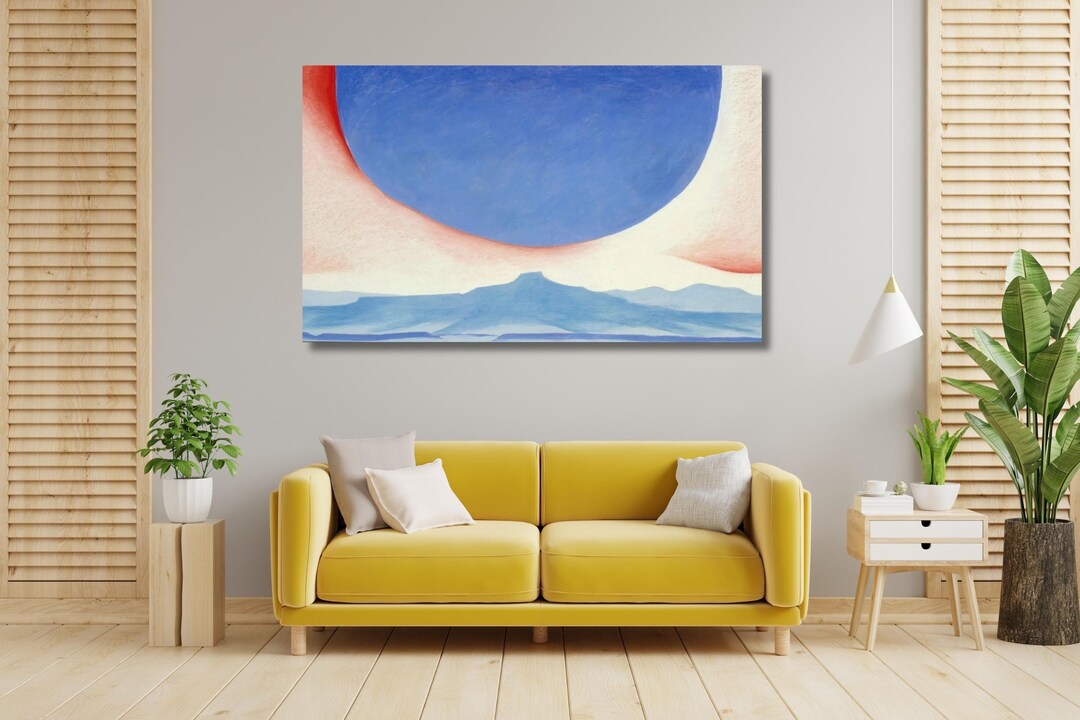 Georgia O'keeffe Blue Canvas Wall Art,o'keefe Poster Print,georgia ...
