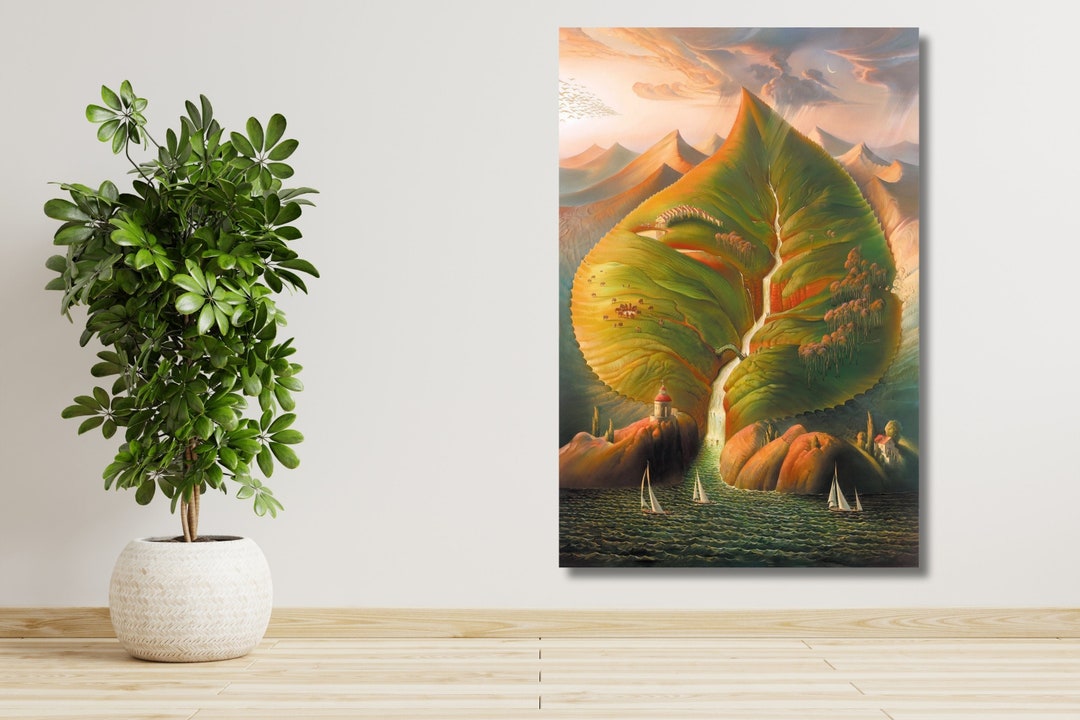 Ocean Sprouts by Vladimir Kush Poster Canvas Wall Art,vladimir Kush ...