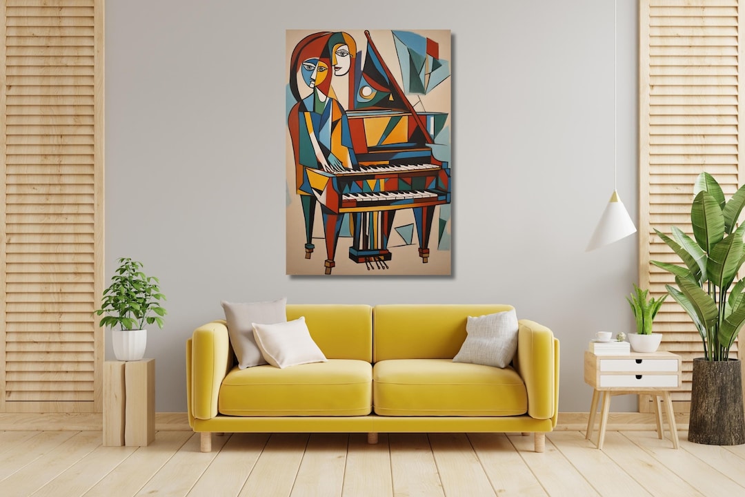 Piano Cubist Picasso Art,cubist Canvas Poster Wall Art,pablo Picasso ...