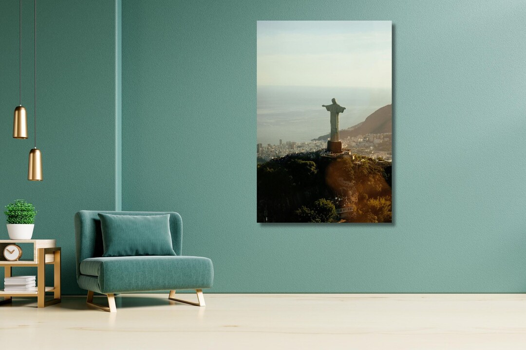 Christ the Redeemer Canvas Print,iconic Brazil's Rio De Janeiro Wall ...