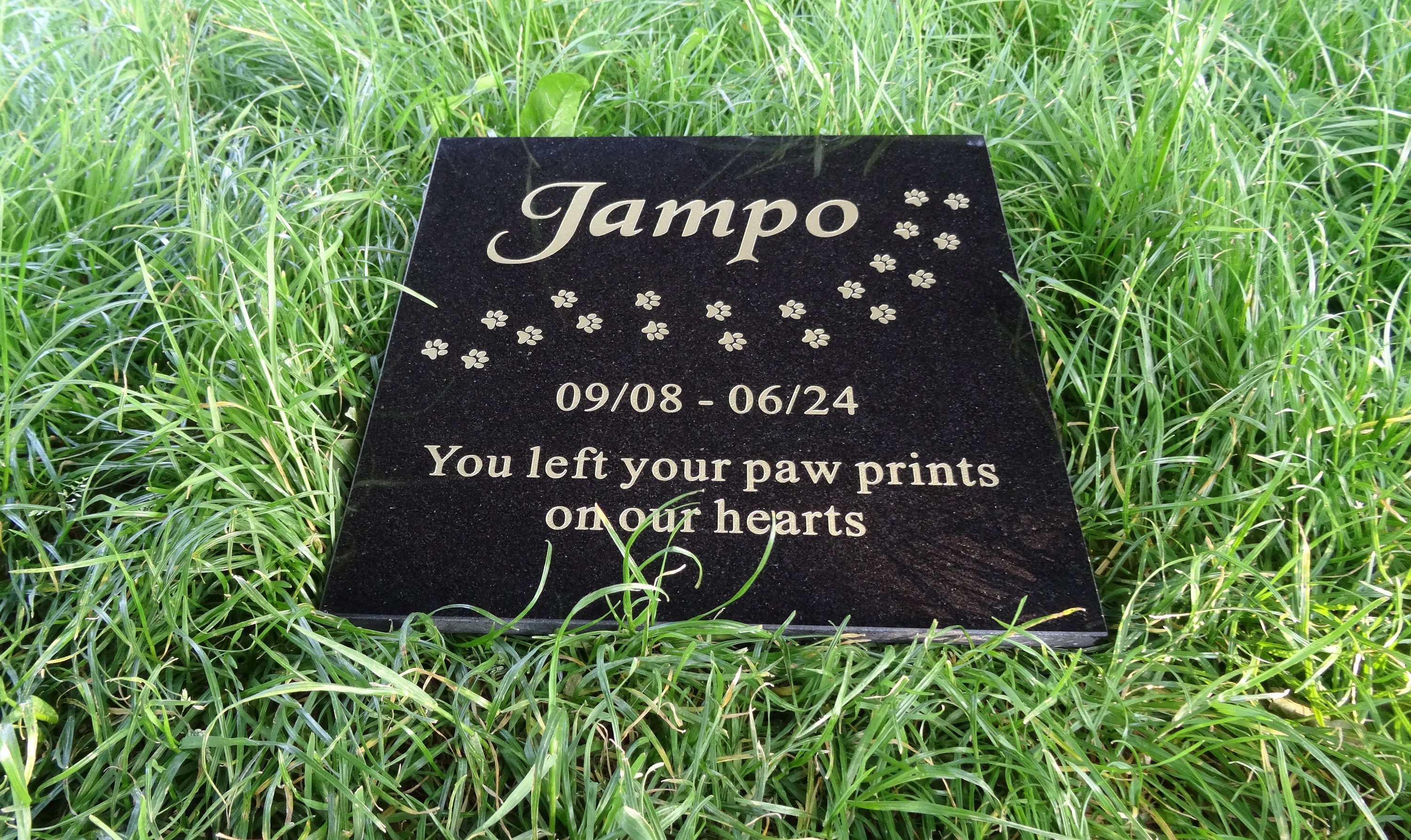 Personalised Natural Granite Memorial Plaque Marker Headstone Long-life ...