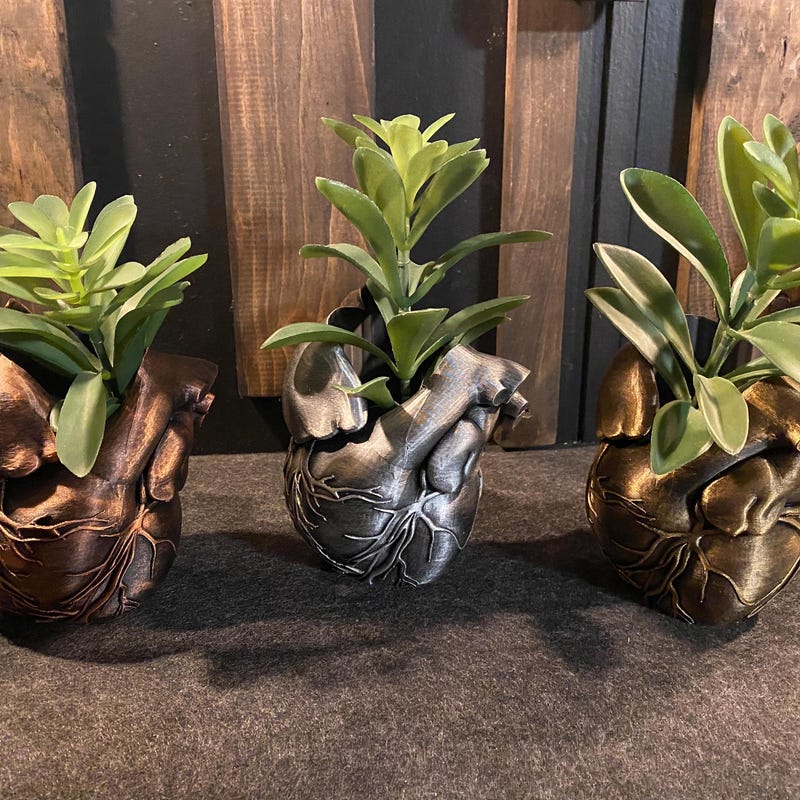 Heart Flower Pot - Etsy