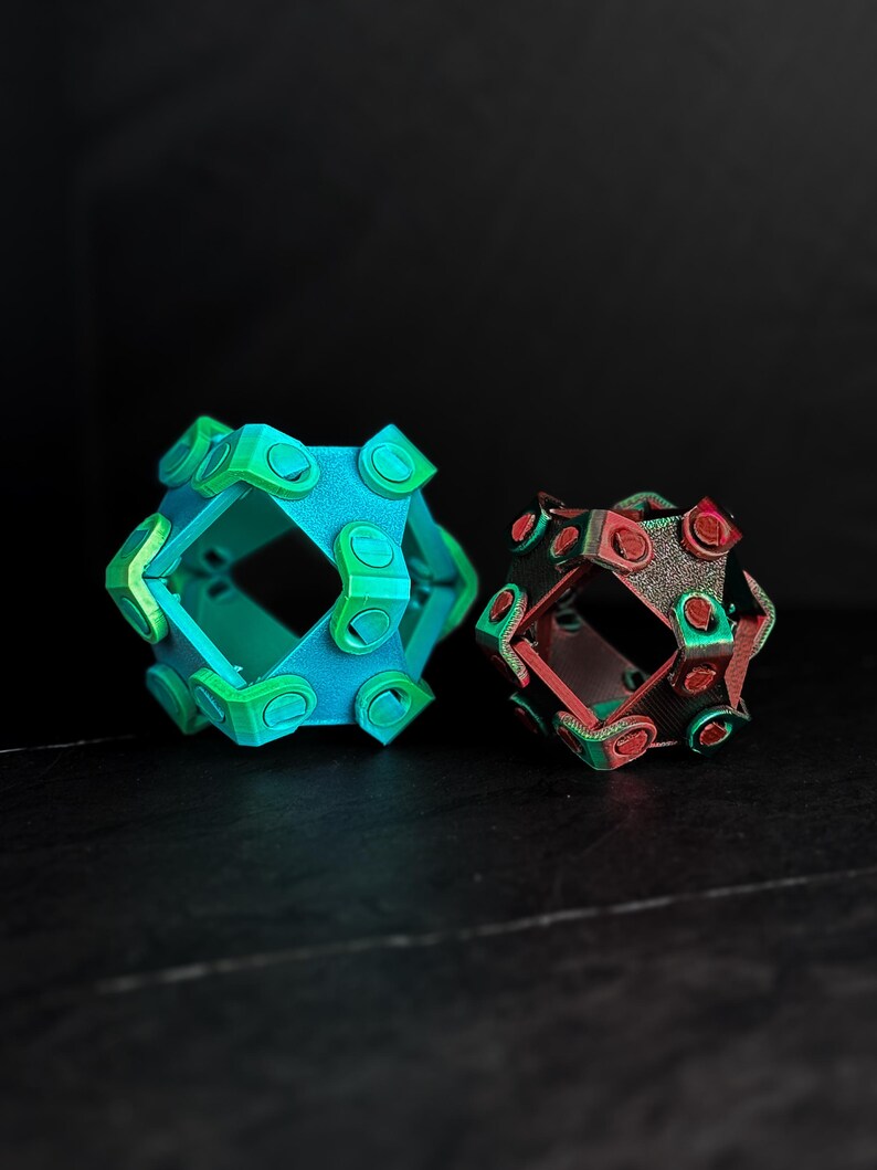 3D Printed Gear Ball, Expander Fidget, Gear Star, Magic Gear Ball ...