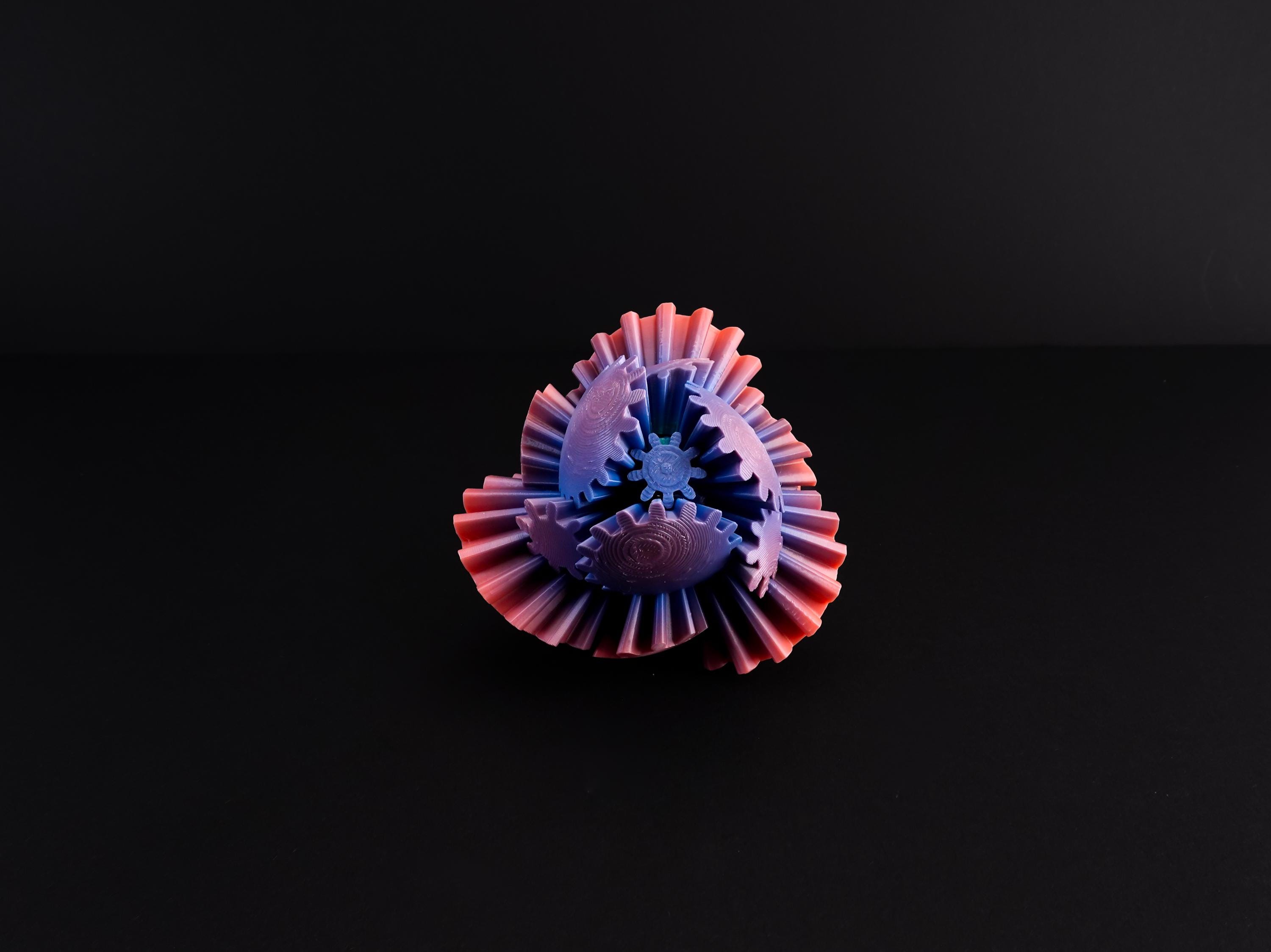 3D Printed Gear Ball, Expander Fidget, Gear Star, Magic Gear Ball ...