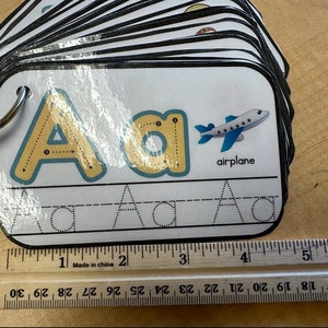 Small Alphabet Tracing Cards - Etsy