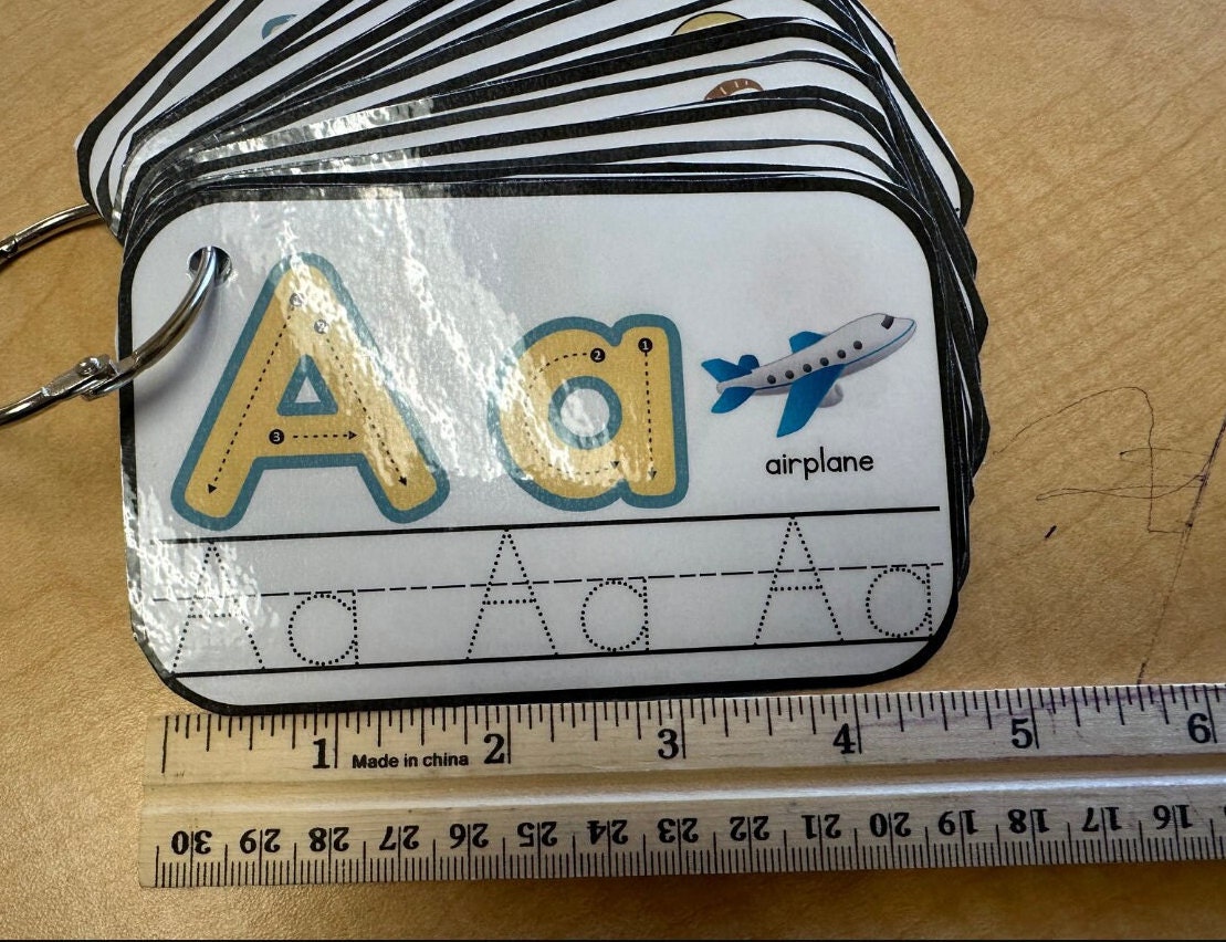 Small Alphabet Tracing Cards - Etsy