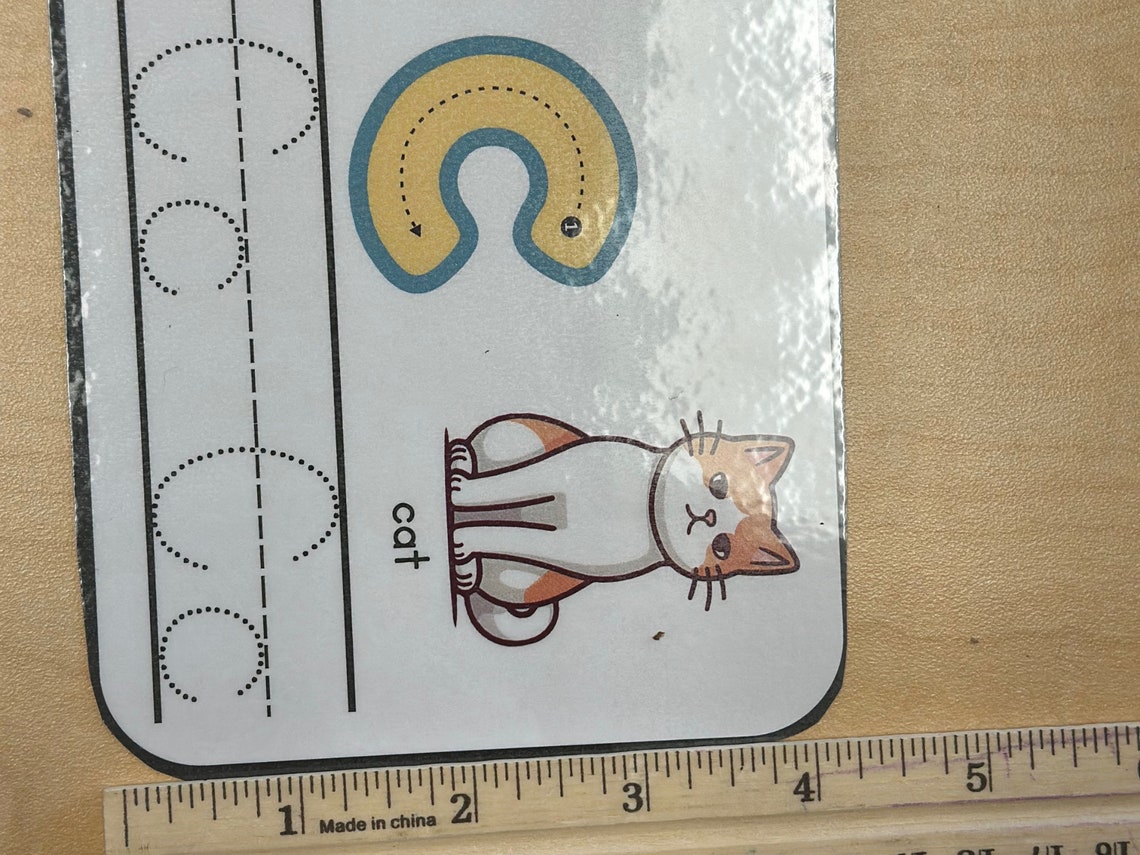 Medium Alphabet Tracing Cards - Etsy