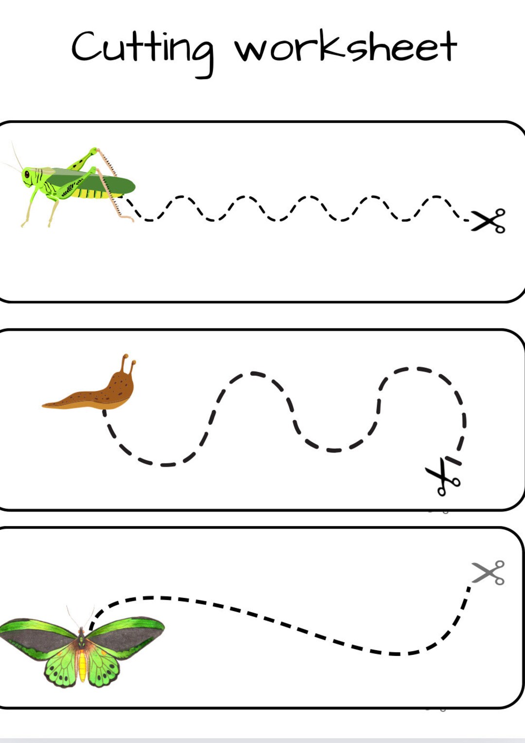 Bug Cutting Practice - Etsy