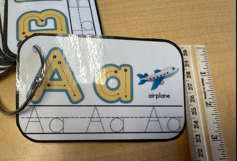 Small Alphabet Tracing Cards - Etsy