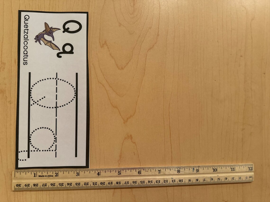 Dinosaur Alphabet Tracing Cards - Etsy