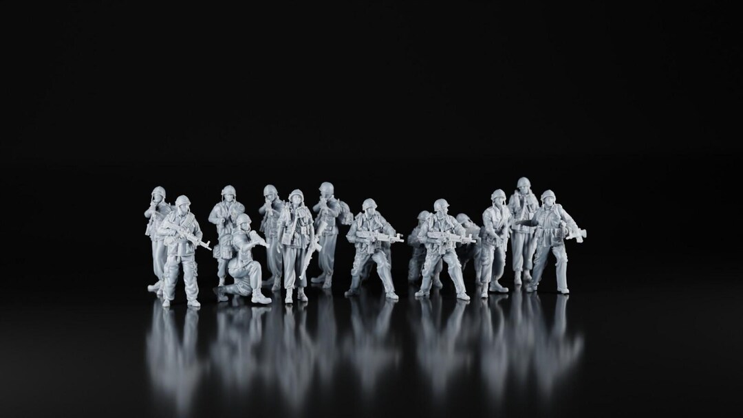 US Army Infantry Vietnam X15 - 1/50 - Military Model Figures - 3D ...
