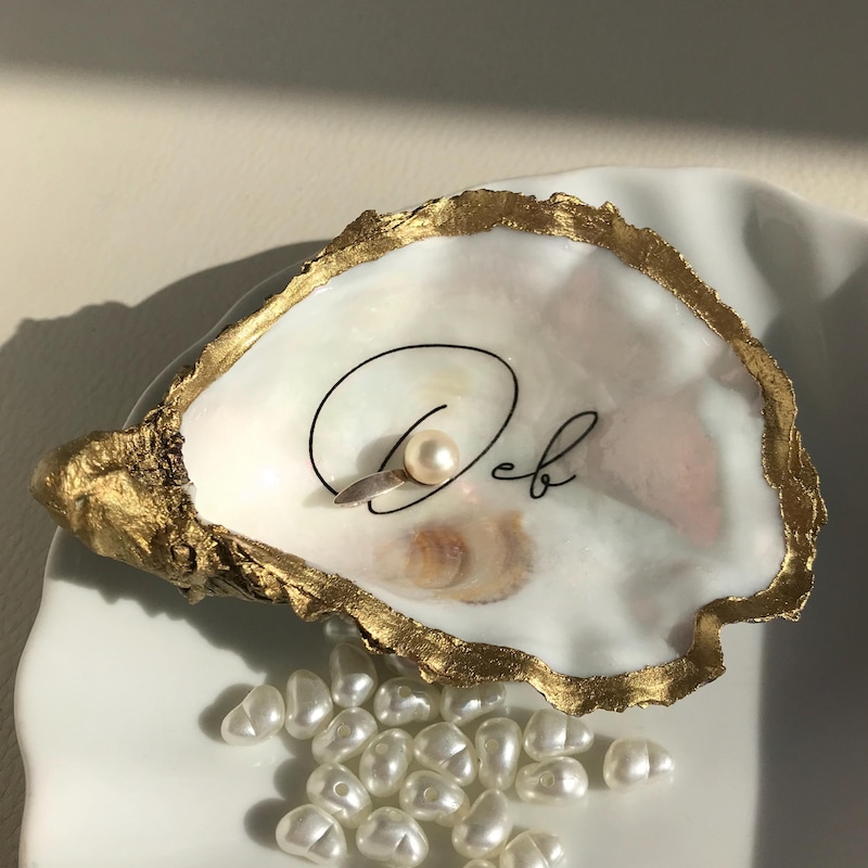 Oyster Jewelry Dish - Etsy