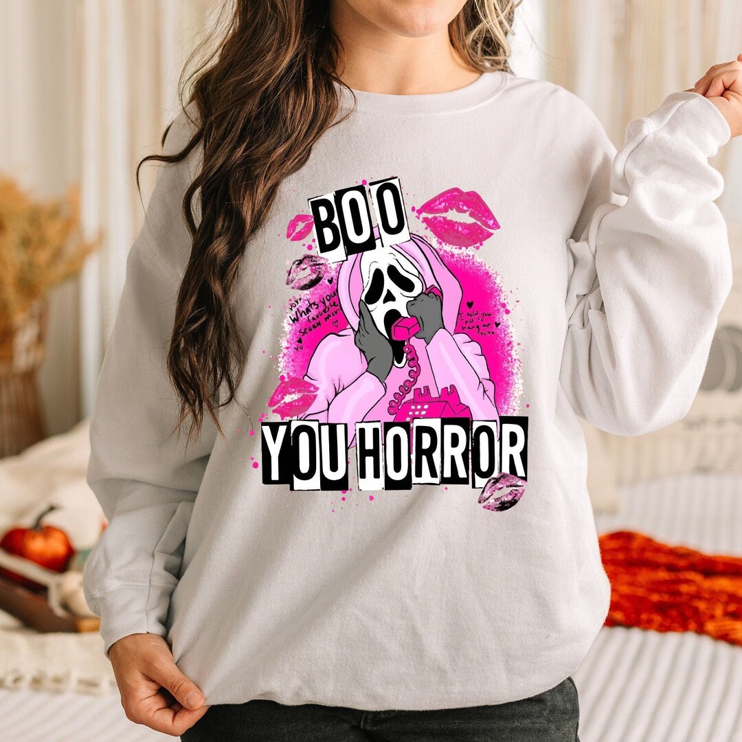 Boo You Horror Sweatshirt and Hoodie,horror Ghostface Sweatshirt ...