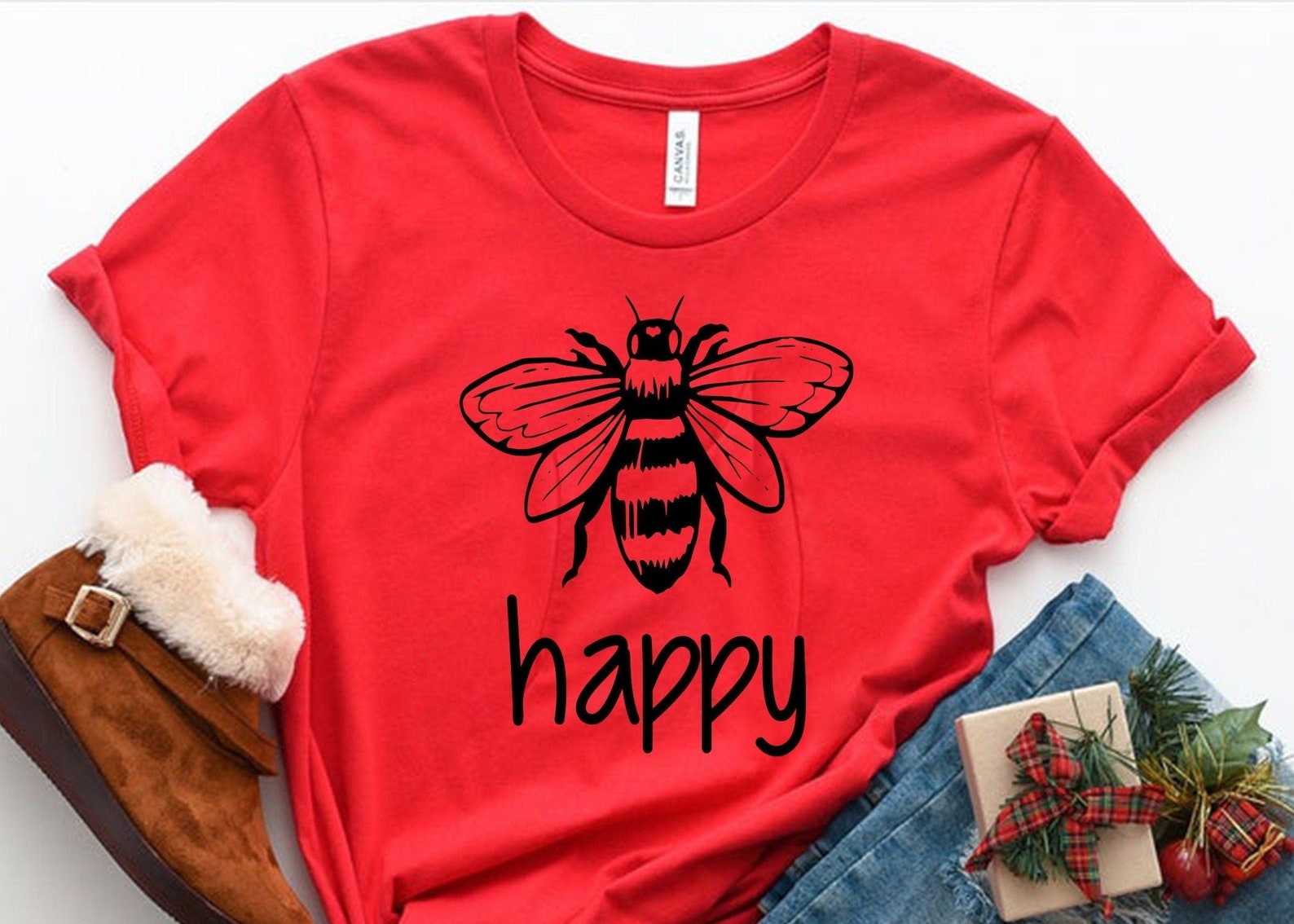 Bee Happy Shirt, Be Happy Shirt, Be Happy T Shirt Inspirational Shirt ...