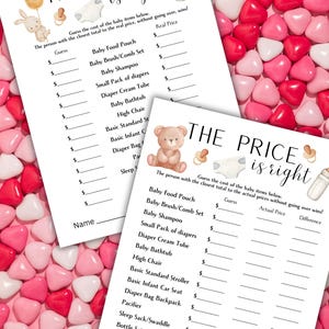 Printable Baby Shower Game, the Price is Right, PDF Printable, Games ...