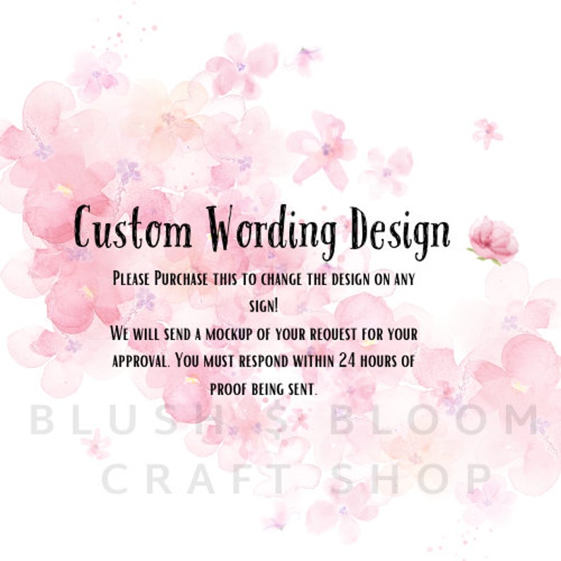Custom Wording Design - Etsy