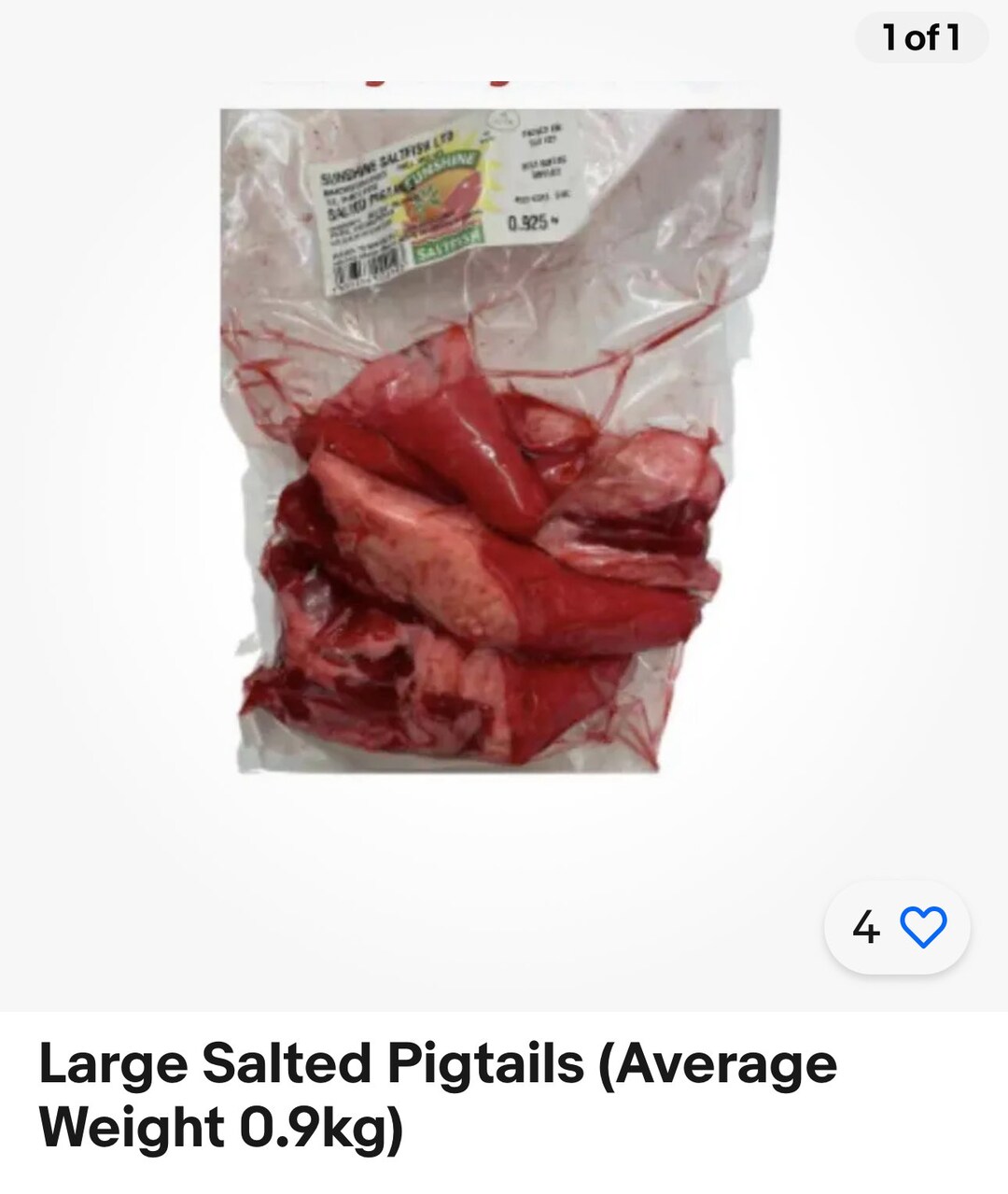 Large Salted Pigtails (average Weight 0.9KG) - Etsy