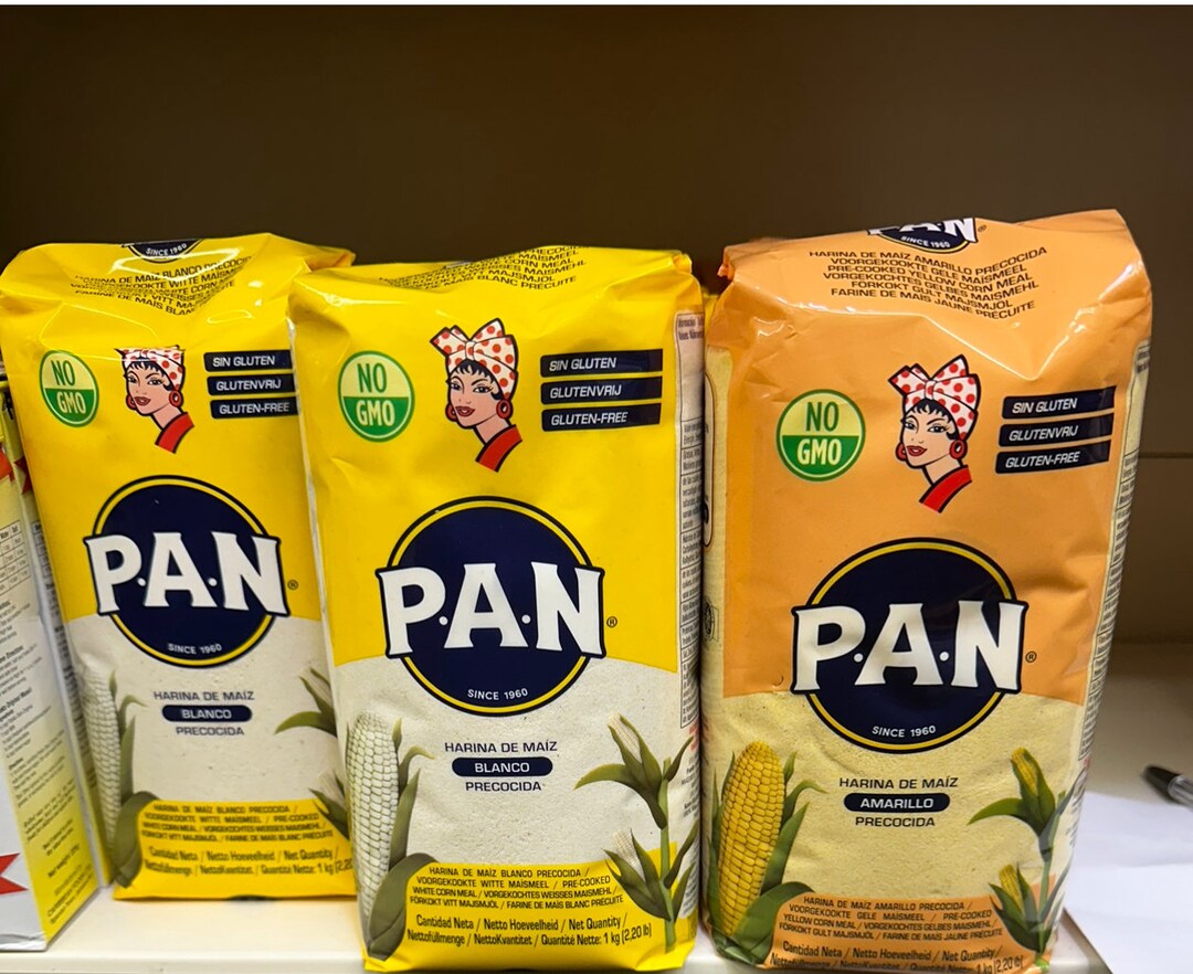 Harina PAN Pre-cooked White Maize Meal - 1KG Gluten Free - Etsy