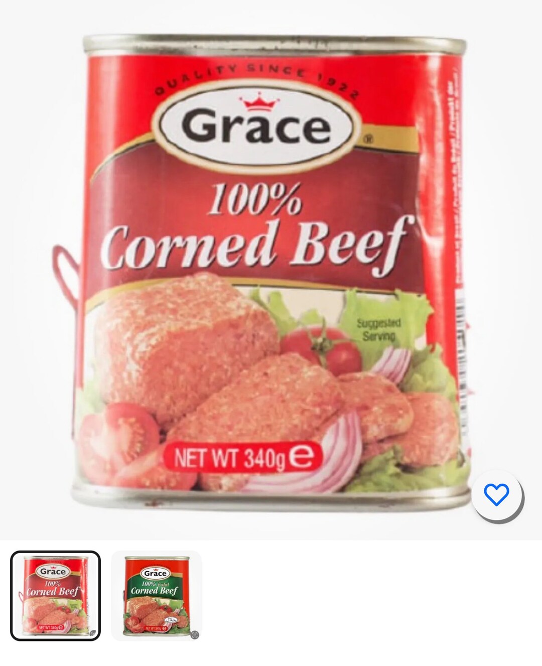 Grace Corned Beef 340G X 2 Large Tins - Etsy