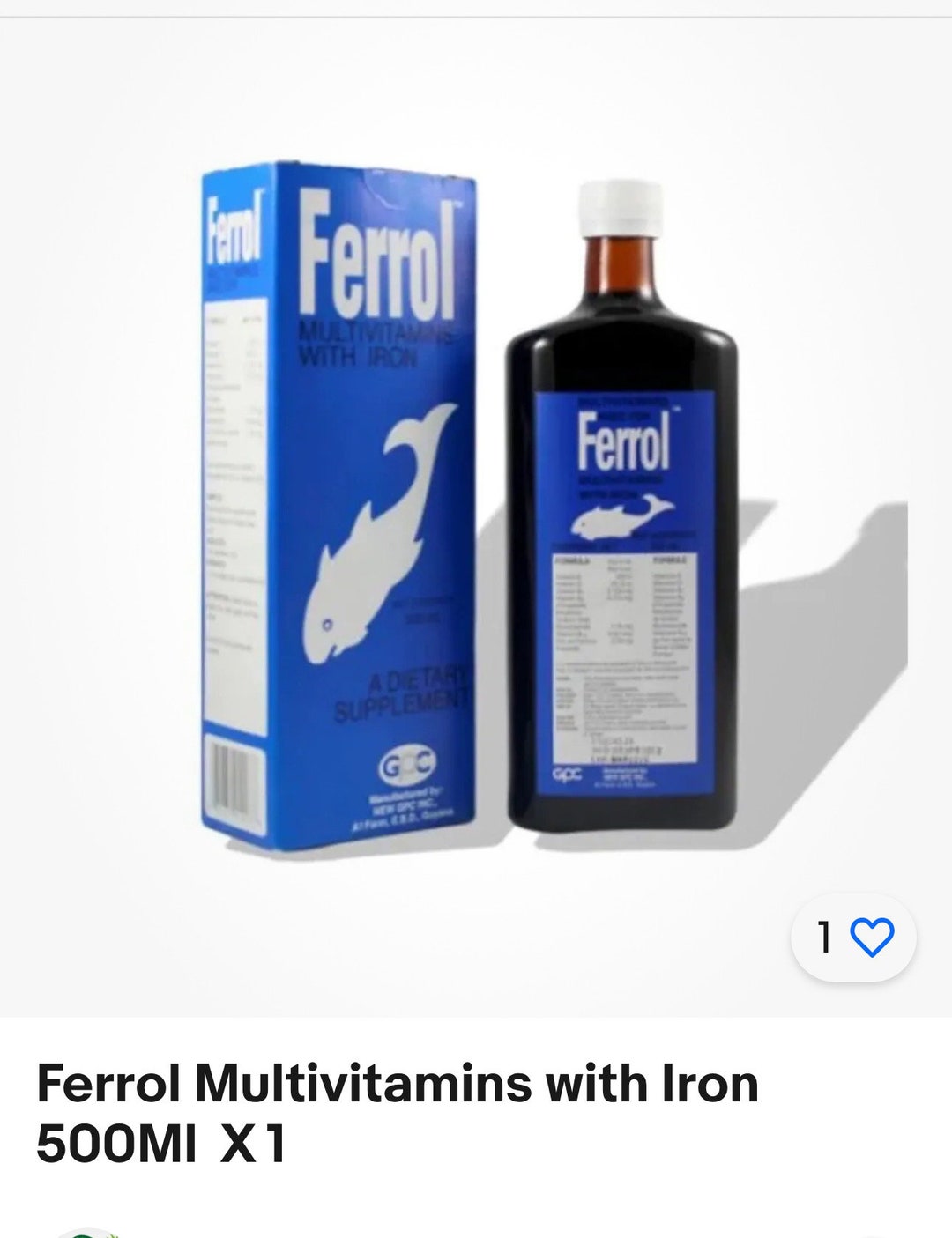 Ferrol Multivitamins With Iron 500ml X 1 - Etsy
