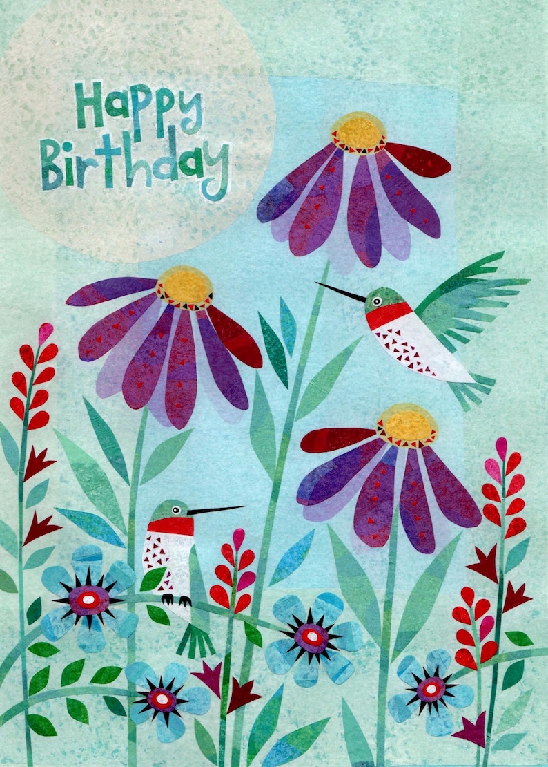 Birthday Hummingbirds - Etsy