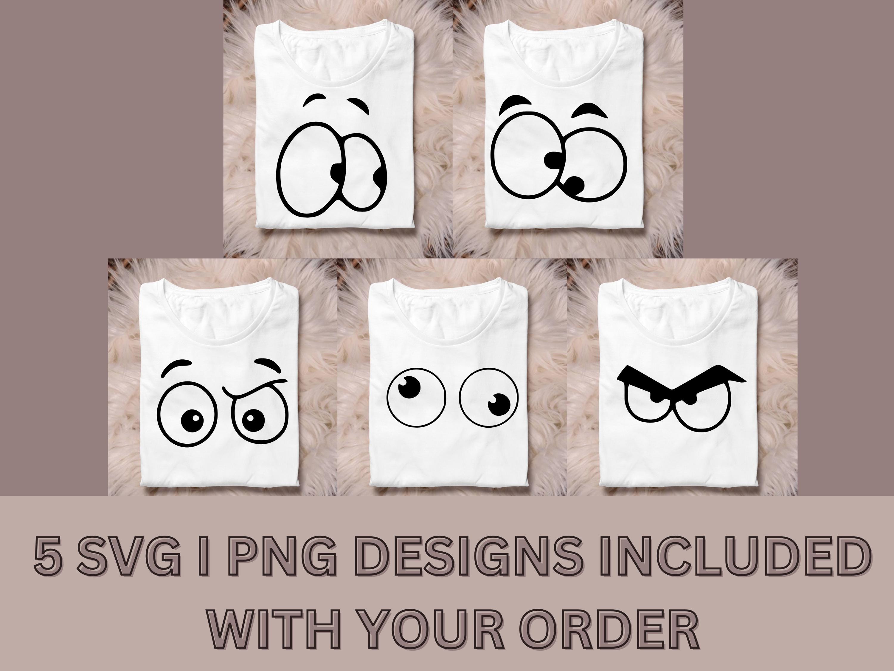 Cartoon Eyes SVG Bundle | Funny Face Eyes | Googly Eyes Clipart ...