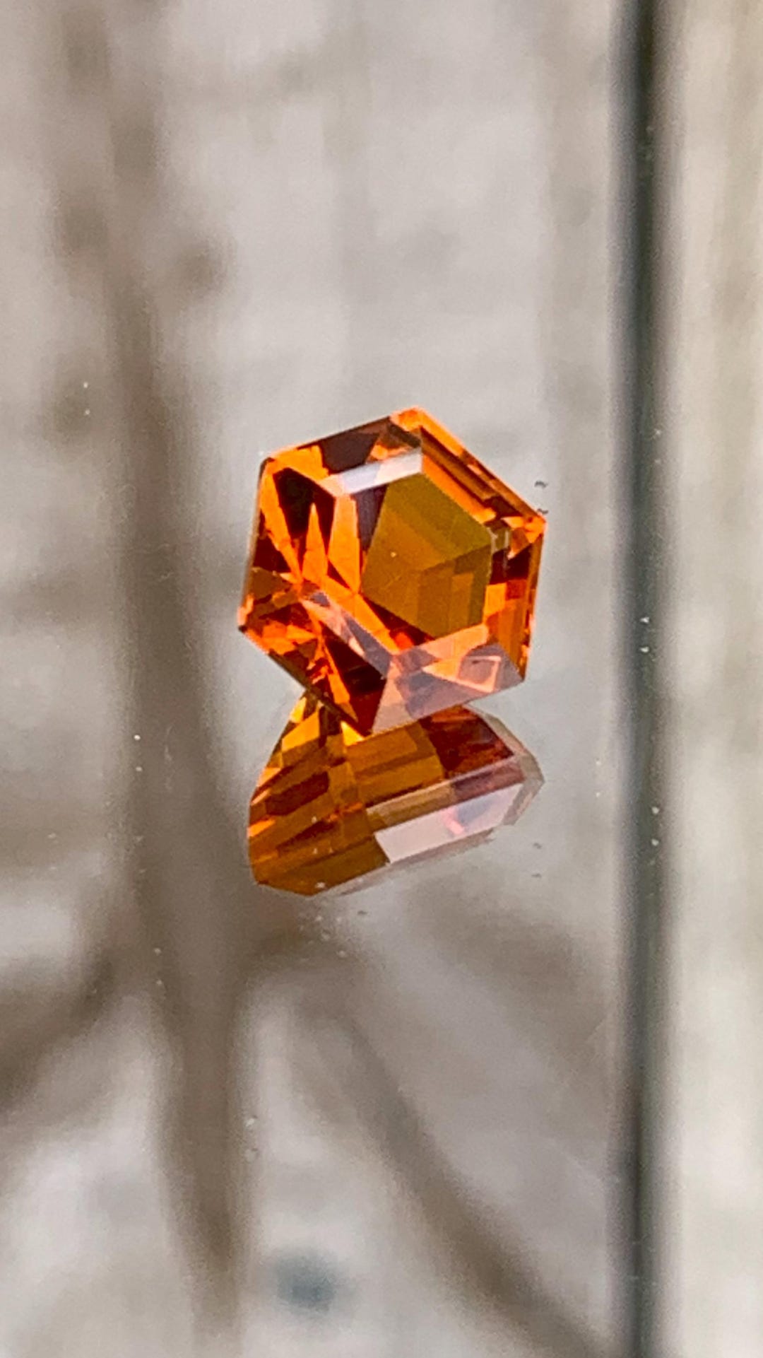 2.5ct Mandarin Citrine Hexagon Cut Gemstone Earth Mined in Uruguay - Etsy