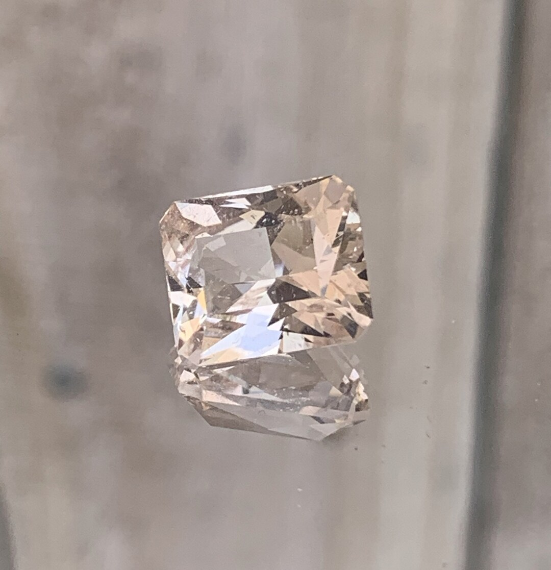 5.75ct Pastel Topaz Rectangle Cut Gemstone - Etsy