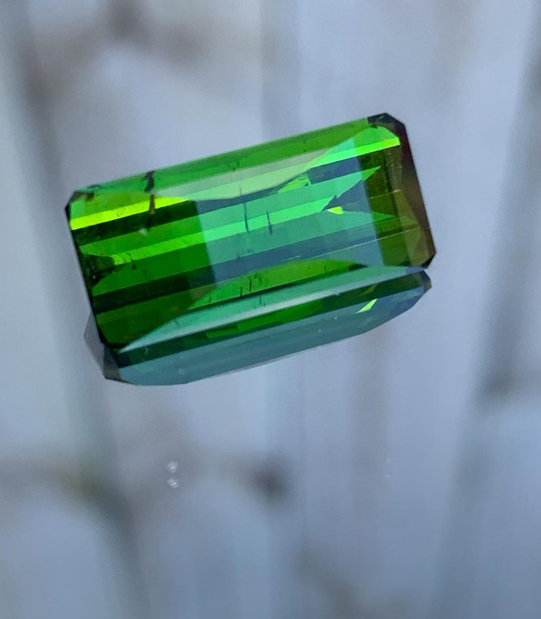 Pixel Cut Yellow Green Natural Tourmaline 4.96 Carats - Etsy