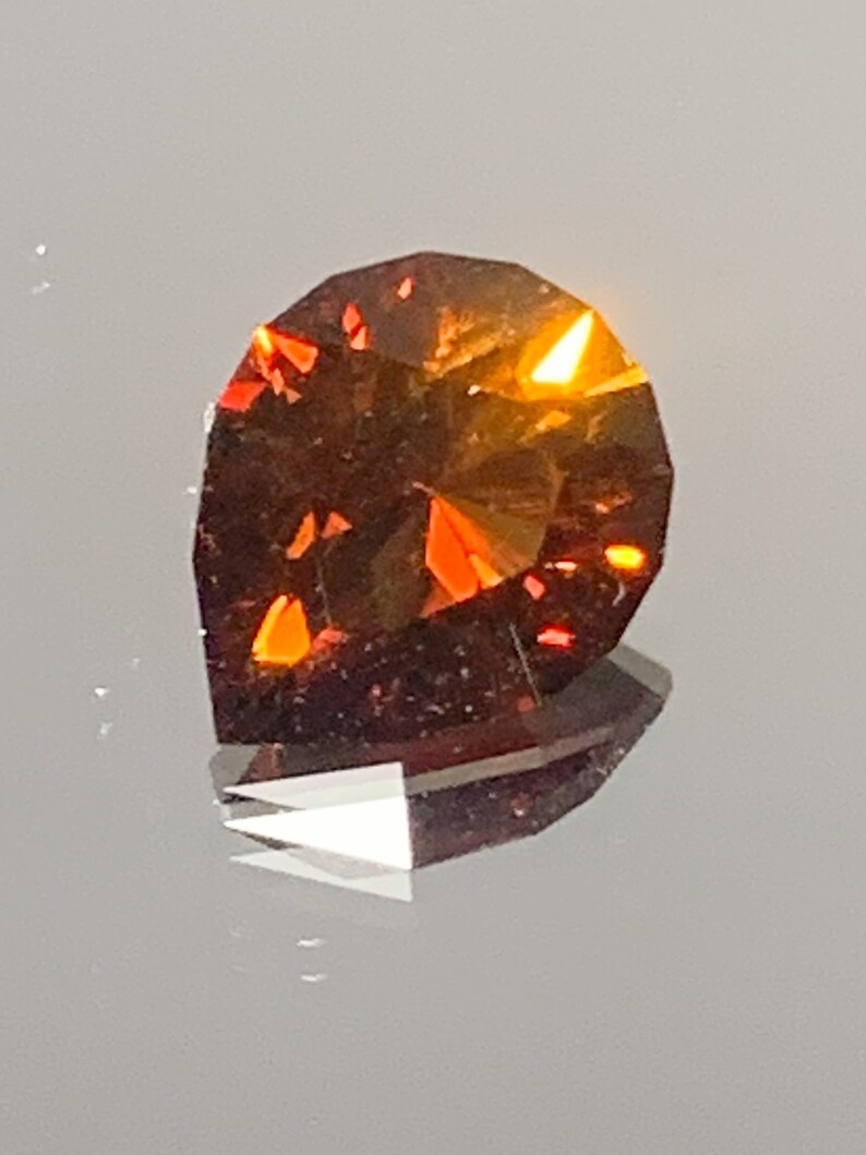 5.02ct Orange Natural Untreated Topaz Pear - Etsy Australia