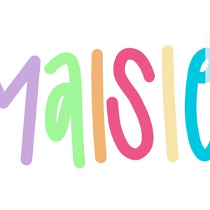 Custom Handwritten Color Name Png - Etsy