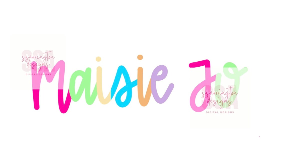 Custom Handwritten Color Name Png - Etsy