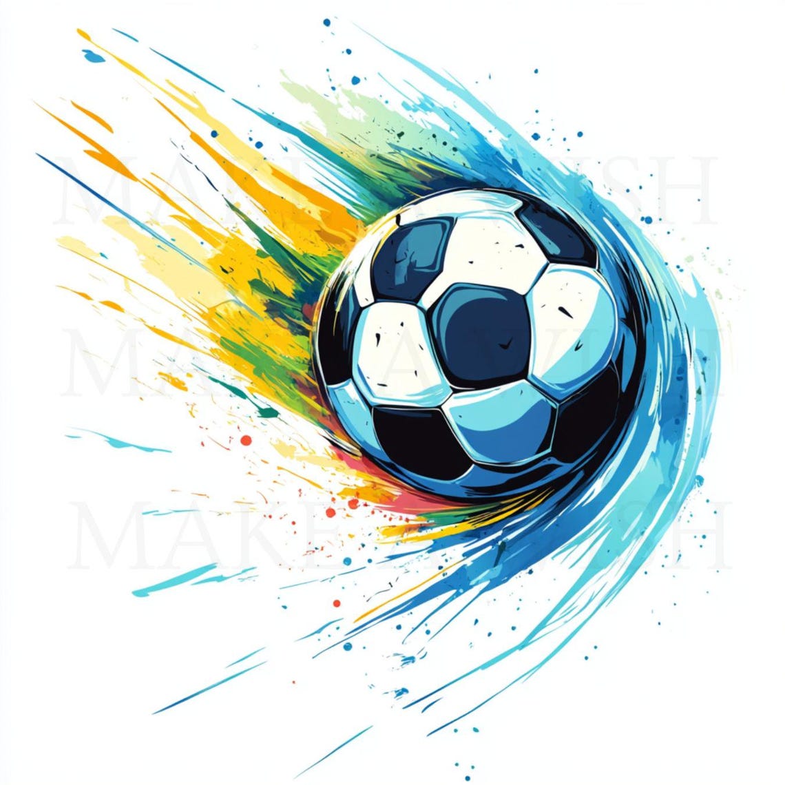 Soccer Ball Clipart 10 High Quality JPG, Football Clipart Pack, Digital ...