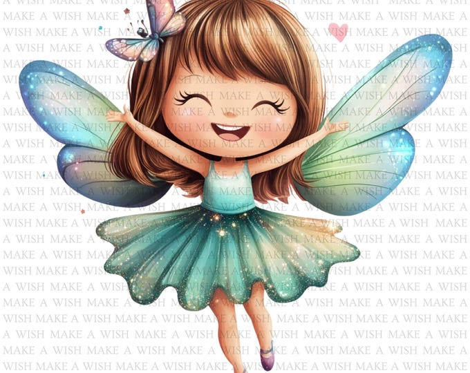 12 Adorable Butterfly Girl PNG Clipart, Scrapbooking and Design, Cute ...