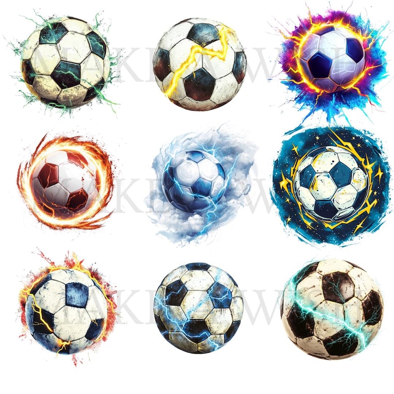 Soccer Ball Clipart 10 High Quality PNG, Electric Effects Football ...
