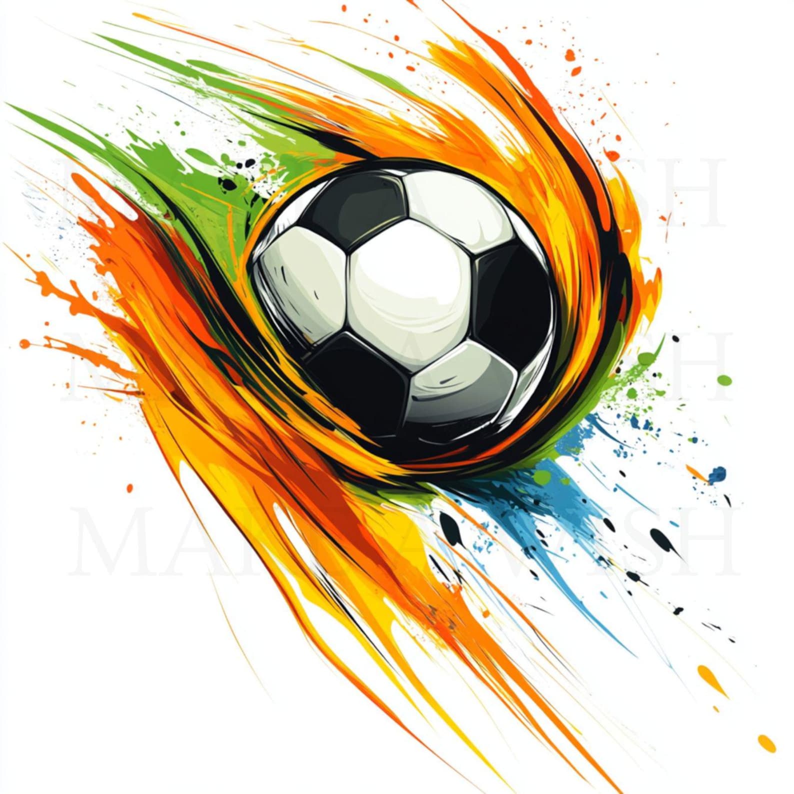 Soccer Ball Clipart 10 High Quality JPG, Football Clipart Pack, Digital ...