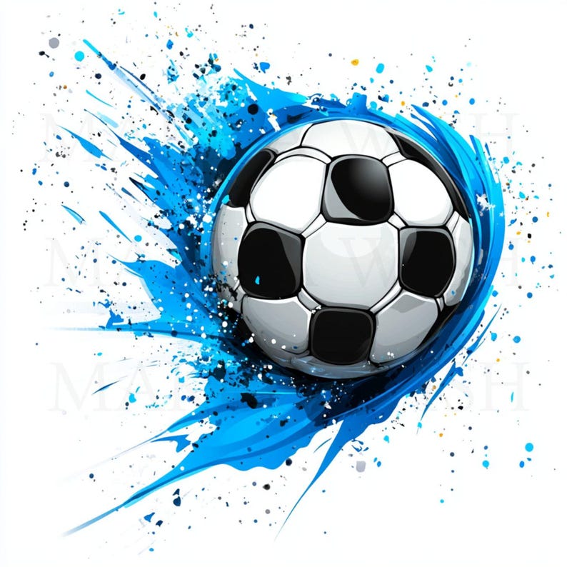 Soccer Ball Clipart 10 High Quality JPG, Football Clipart Pack, Digital ...