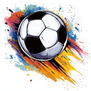 Soccer Ball Clipart 10 High Quality JPG, Football Clipart Pack, Digital ...