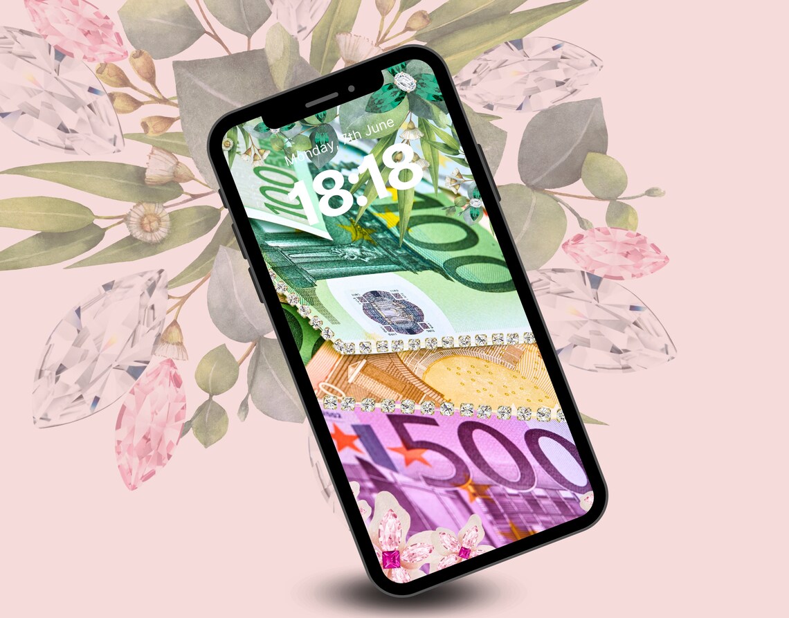 Money Wallpapers,set of 2 Phone Wallpaper,financial Success,abundance ...