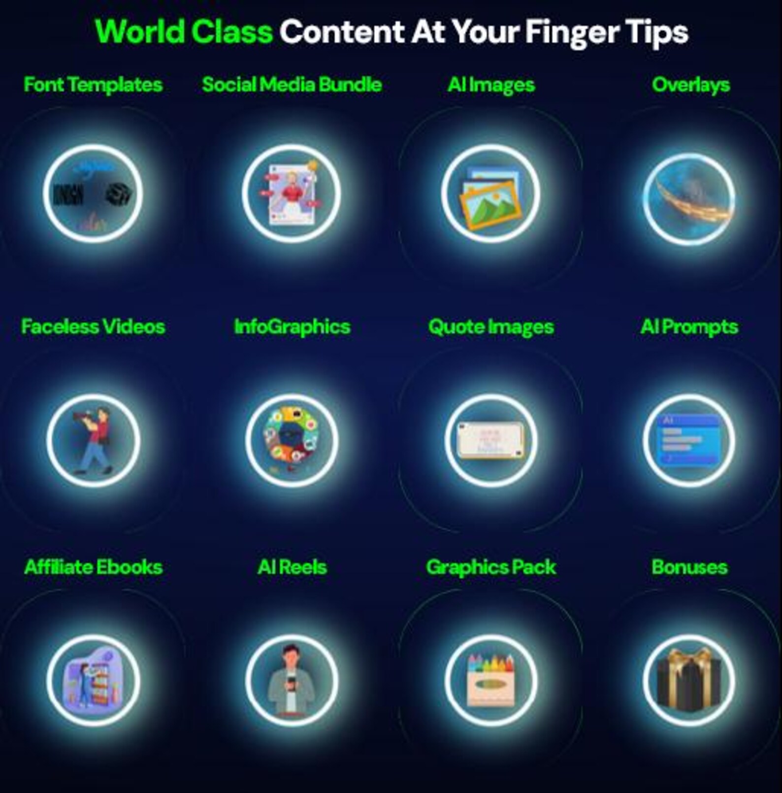 50,000 All-in-one Creative Bundle for Content Creators: Digital ...