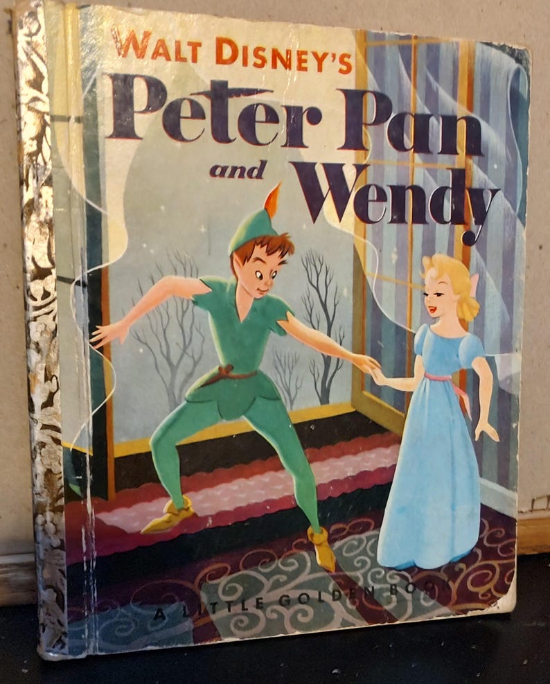 Peter Pan and Wendy, a Little Golden Book, 1952 - Etsy